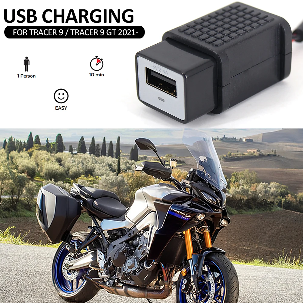 Cargador USB para motocicleta Tracer9 GT 2021 2022, adaptador USB ...
