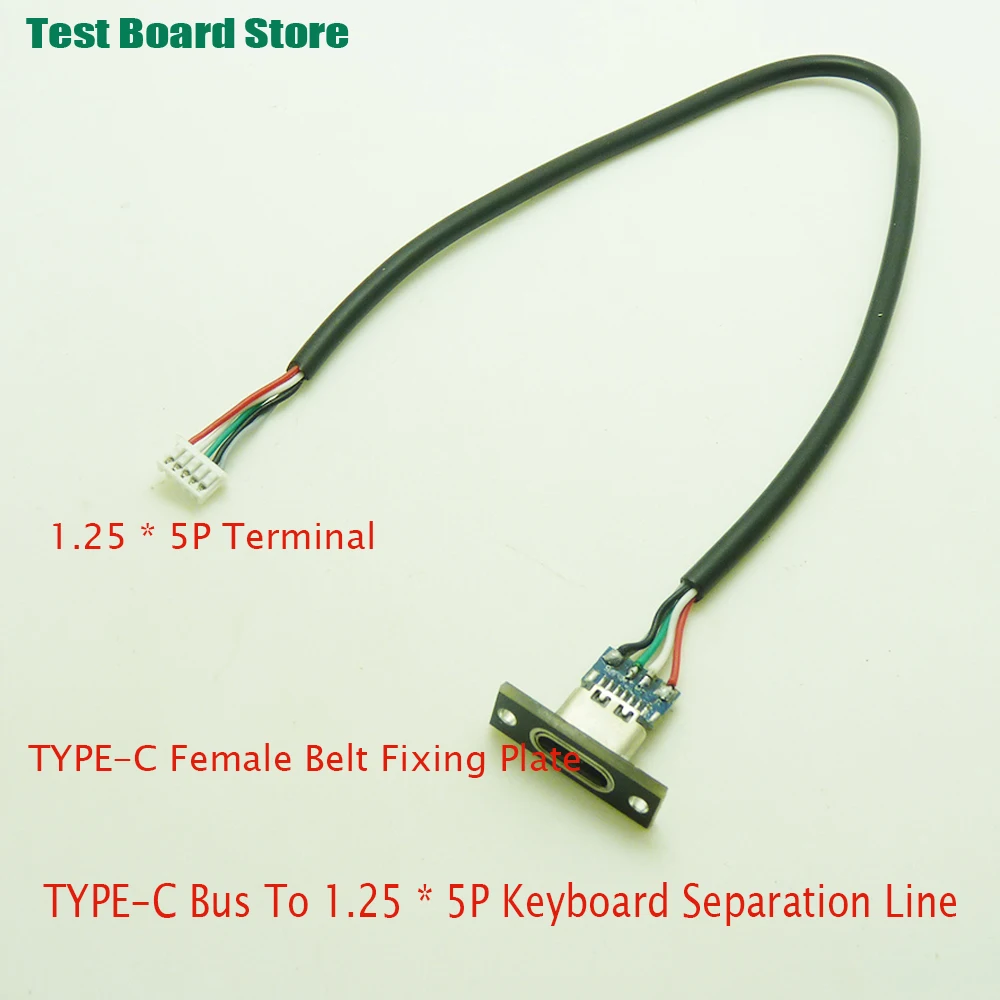 Test-board-1pcs-1-25-5Pin-TYPE-C-USB-Female-Mechanical-Keyboard-Key ...