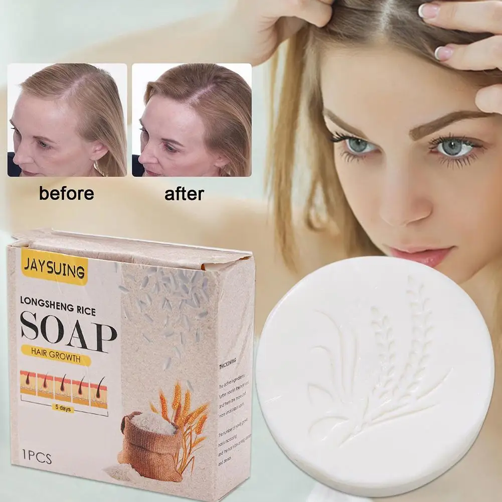 Rice Hair Growing Soap Scalp Moisturizing Conditioner Repair Damage Bar ...