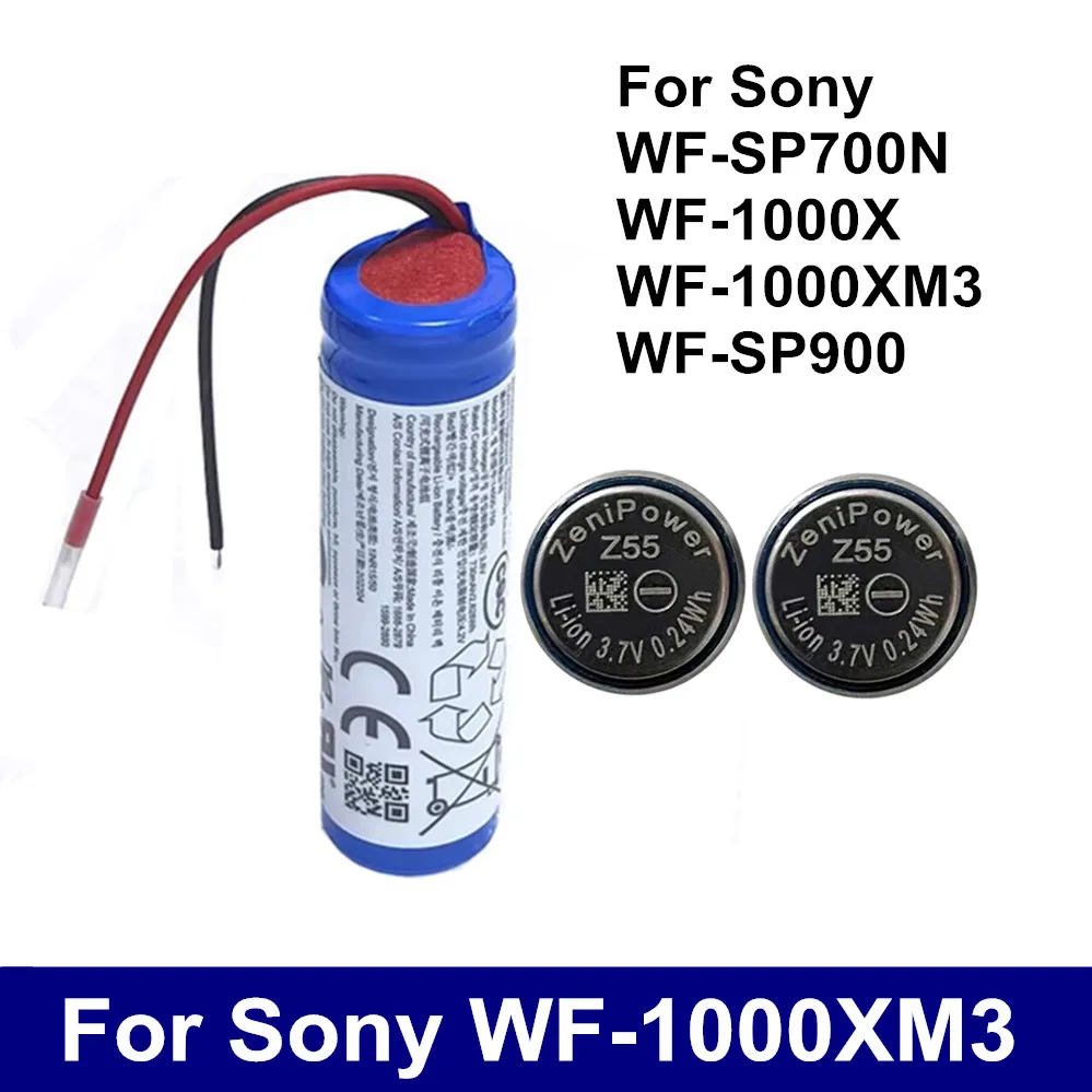 3.7V Zenipower Z55 Battery For Sony WF-SP700N WF-1000X WF-1000XM3 WF ...