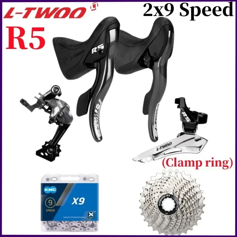 LTWOO-R5-2x9S-grupo-de-bicicleta-de-carretera-palanca-de-cambios ...