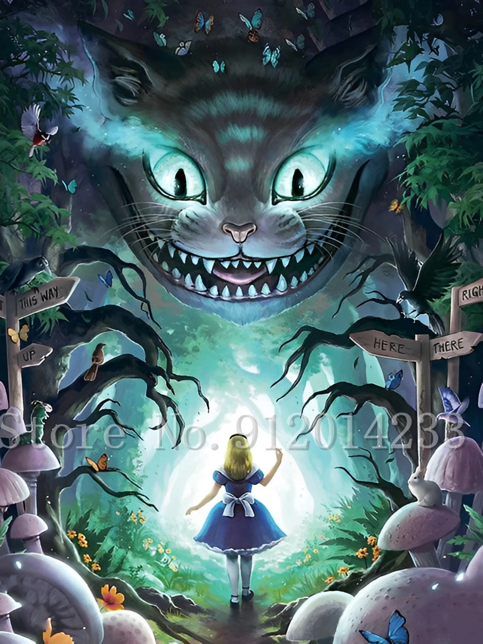 Alice In Wonderland Art Cat