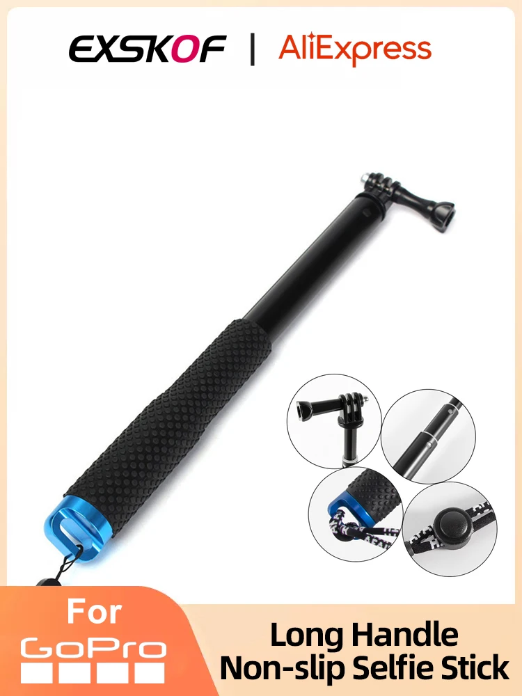 For-GoPro-12-Selfie-Stick-Aluminum-Alloy-Long-Rod-Length-Up-To-94cm-For ...