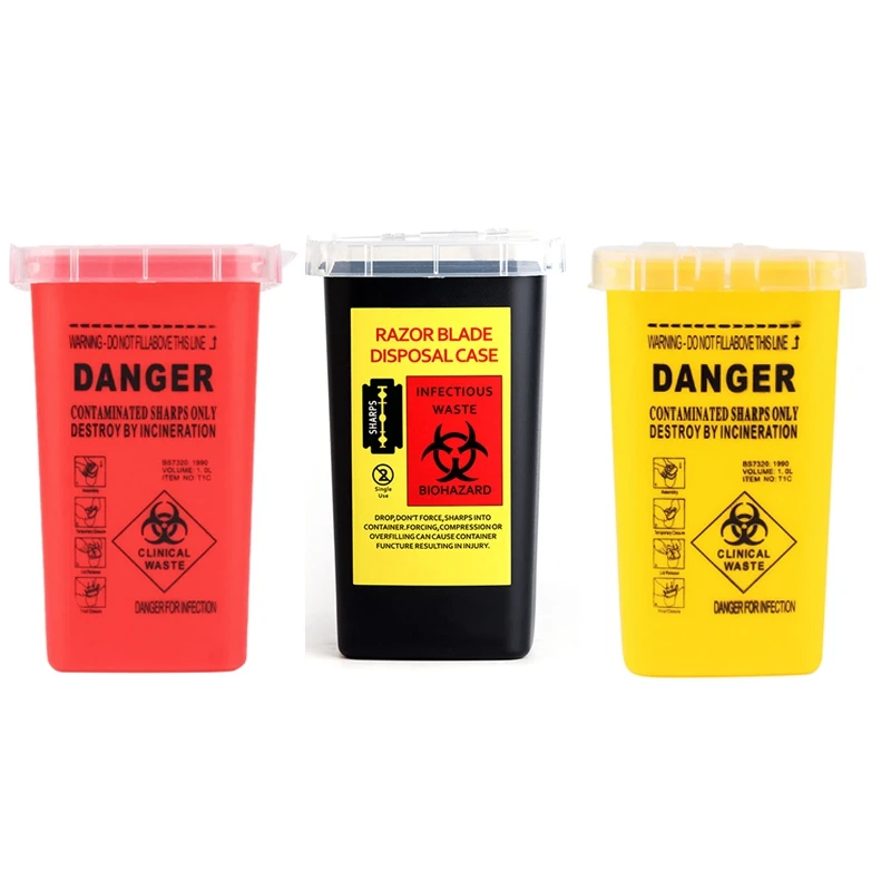 Barber-Accessories-Disposal-Container-Case-Waste-Blade-Storage-Box ...