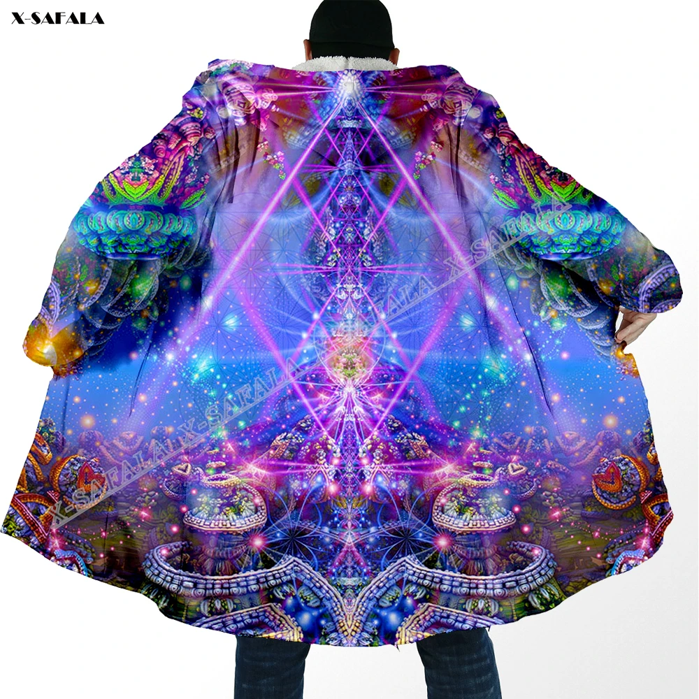 Trippy-Mantala-Psychedelic-Pattern-3D-Printed-Overcoat-Hooded-Blanket ...