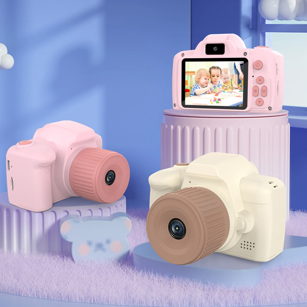 New-Long-Lens-Camera-Cartoon-Kids-Selfie-Camera-HD-Kids-Digital-Video ...