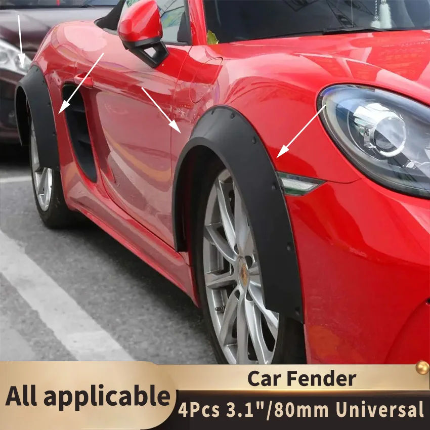 Car-Fender-4Pcs-3-1-80mm-Universal-Flexible-Flares-Extra-Wide-Body ...