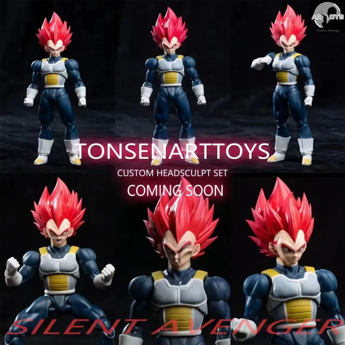 Dragon-Ball-Z-Vegeta-Four-Color-Head-Sculpting-Accessory-Package-Super ...