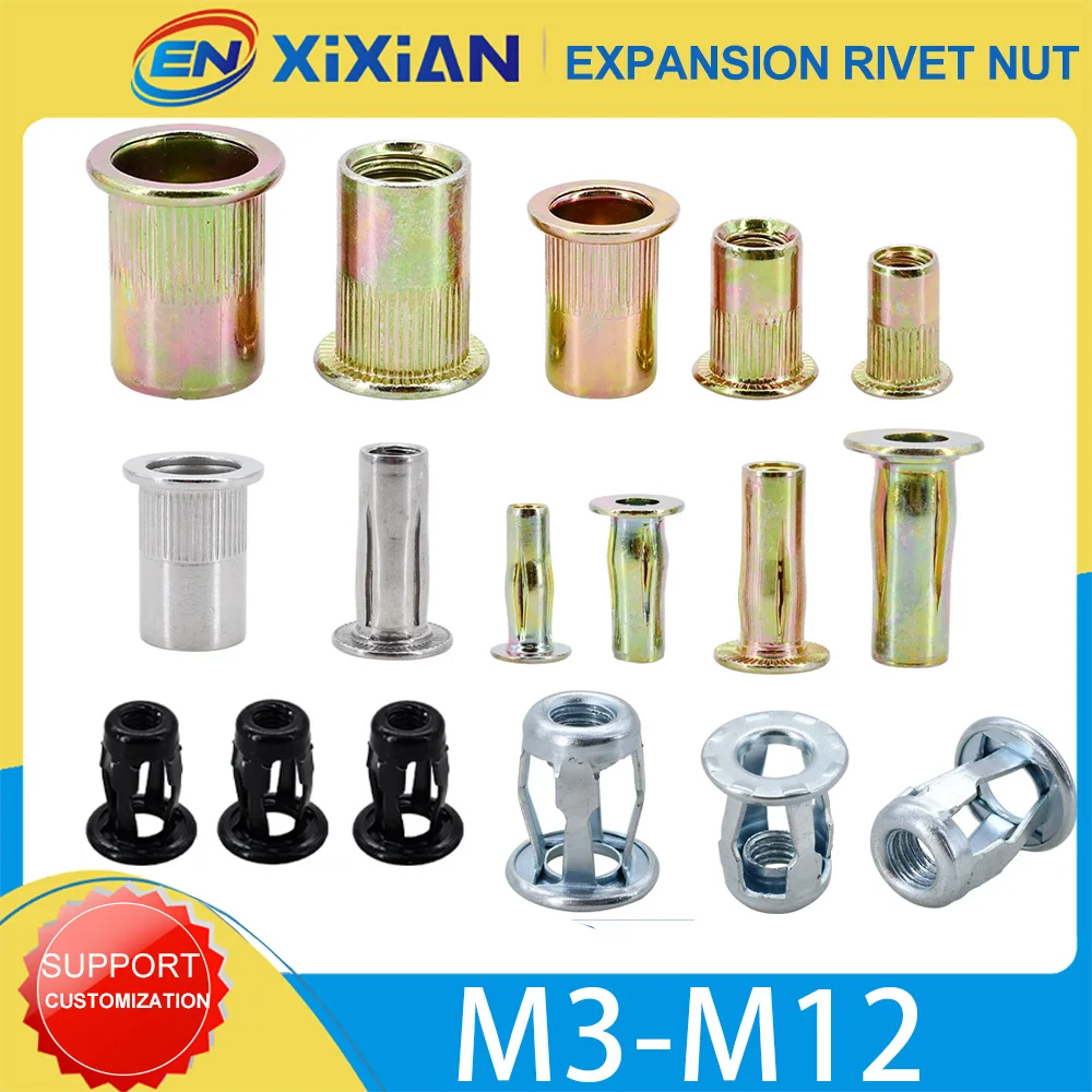 M3-M12-Slotted-Petal-Shape-Metal-Nut-Molly-Jack-Nuts-Flat-Thread-Insert ...