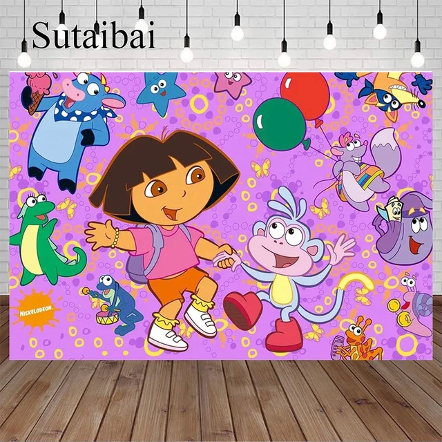 PatyBar Dora Explorer Backdrop Kids Birthday Party, 51% OFF