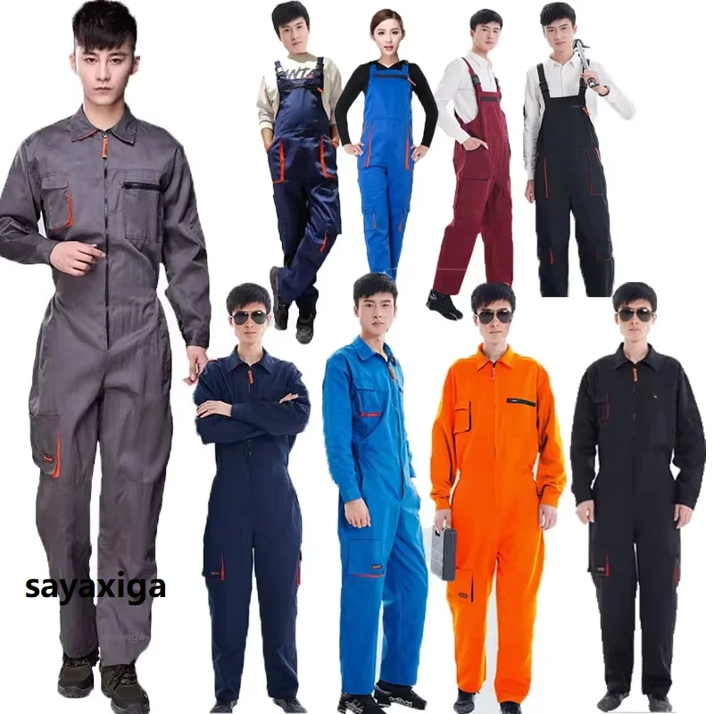Work-Overalls-Uniform-Men-Working-Coverall-Welding-Suit-Car-Repairman ...