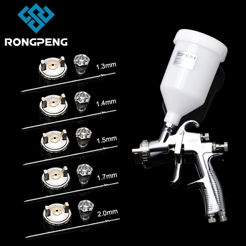 RONGPENG Finishing Paint Gun Automotive Spray Airbrush Water Based Oil ...