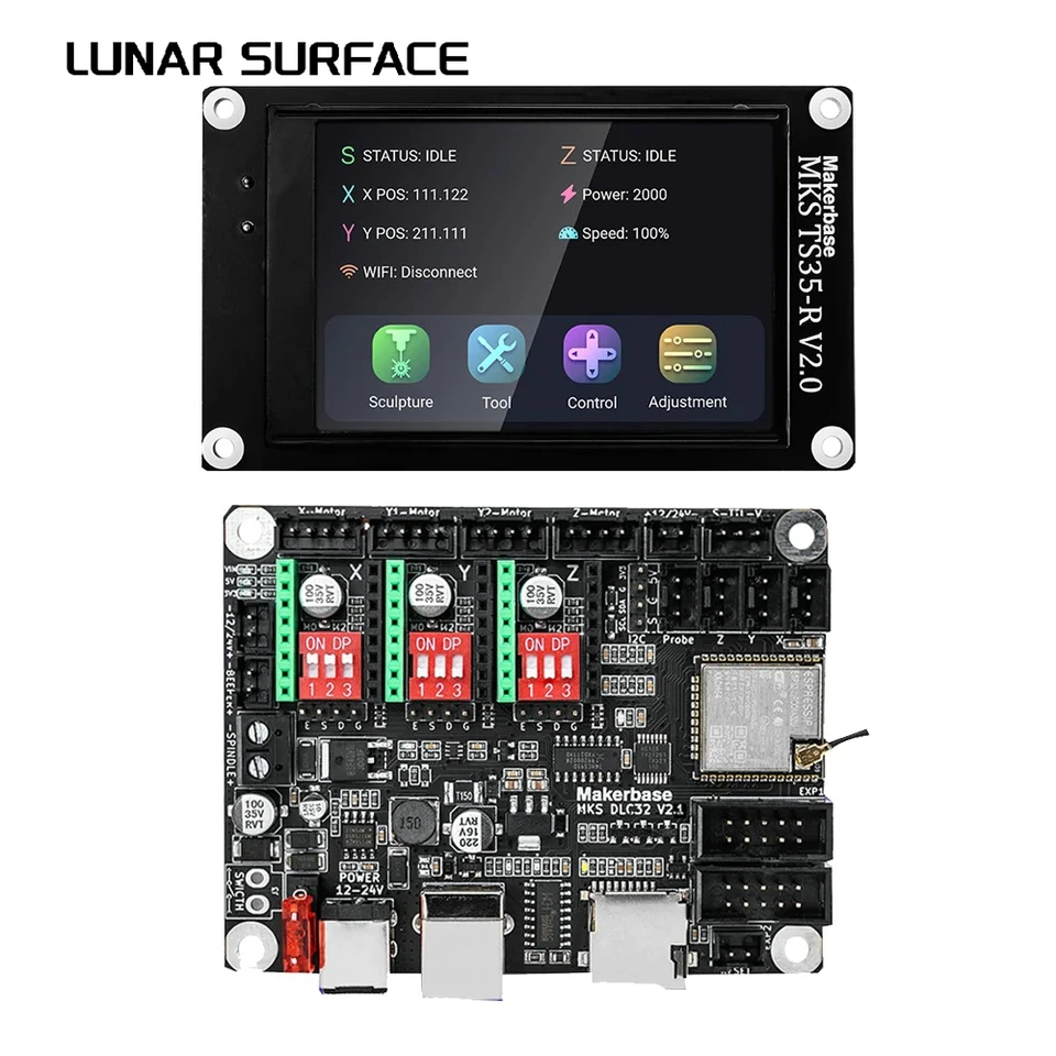 Desktop Laser Control System Makerbase MKS DLC32 V2.1 ESP32 WiFi ...