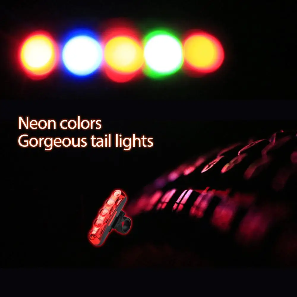 2-LED-400LM-Bright-Cycling-Light-Waterproof-3-Modes-Safety-Rear-Tail ...