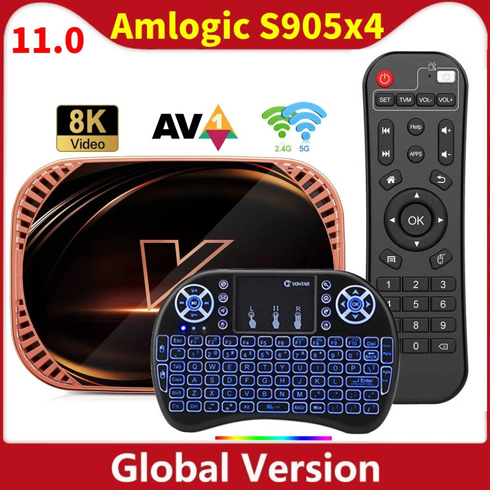 Android 11.0 Tv Box Amlogic S905x4 Vontar X4 Update From X3 4gb 32gb 64gb 128gb 1000m Dual Wifi ...