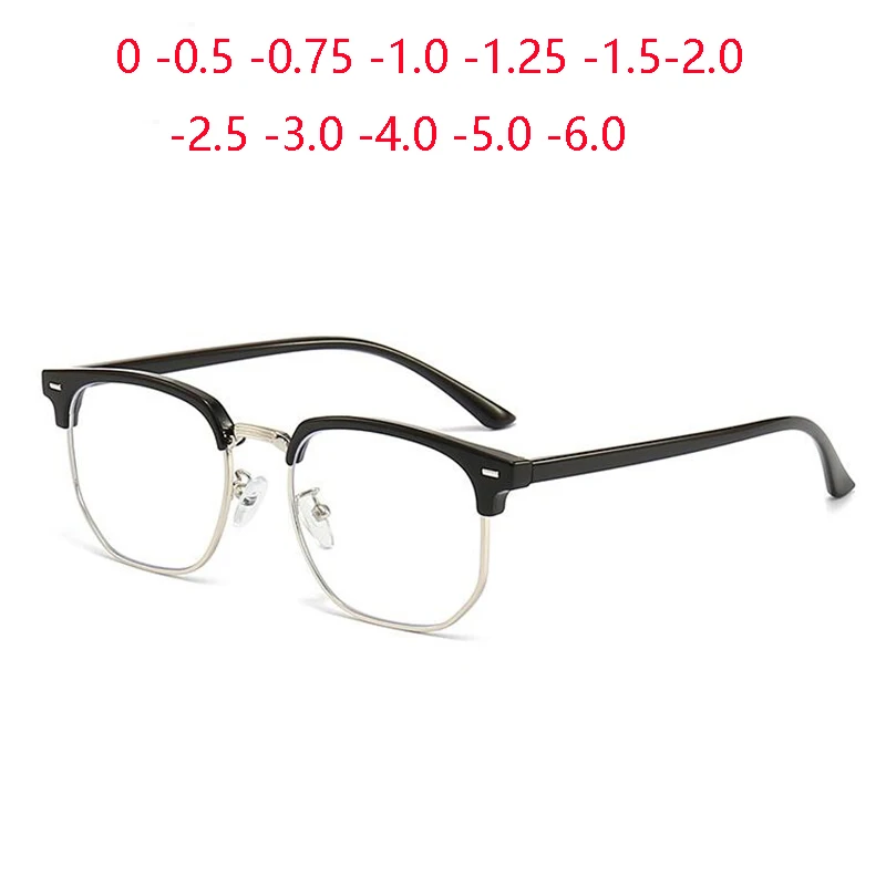 Half-Frame-Student-Polygon-Prescription-Glasses-For-The-Nearsighted ...