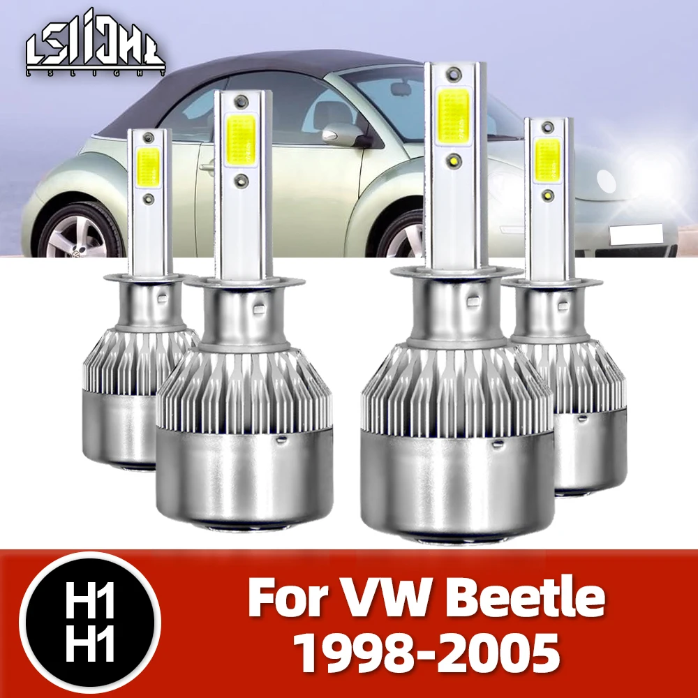 4x-LED-Light-12V-6000K-Headlight-Bulbs-For-Volkswagen-VW-Beetle-1998-to ...
