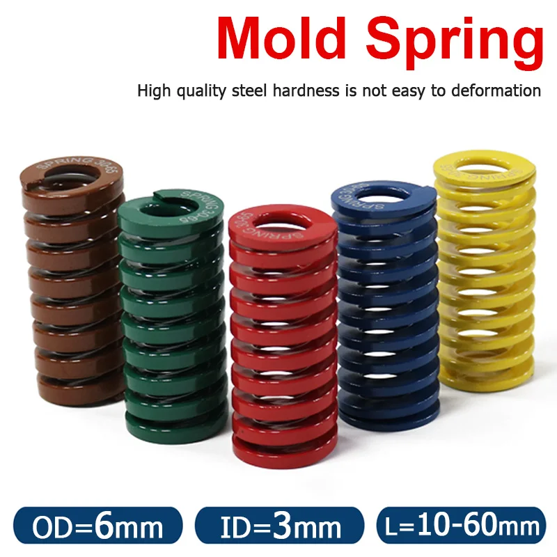 10pcs-OD-6mm-ID-3mm-Compression-Spring-Loading-Die-Mold-Spring-Length ...