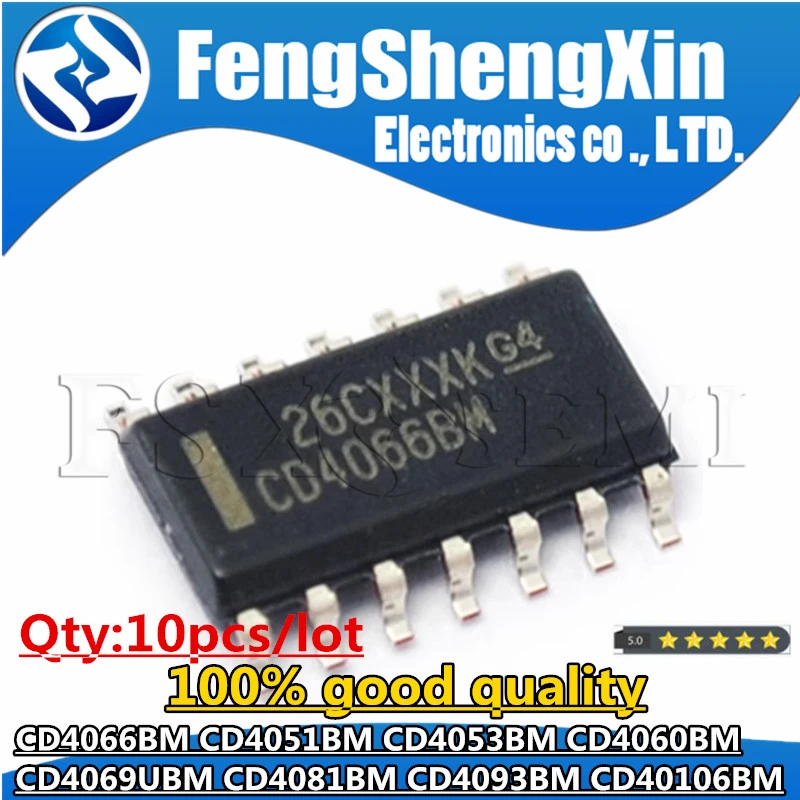 10PCS CD4066BM CD4066 SOP-14 CD4053BM CD4051BM CD4060BM CD4069UBM ...