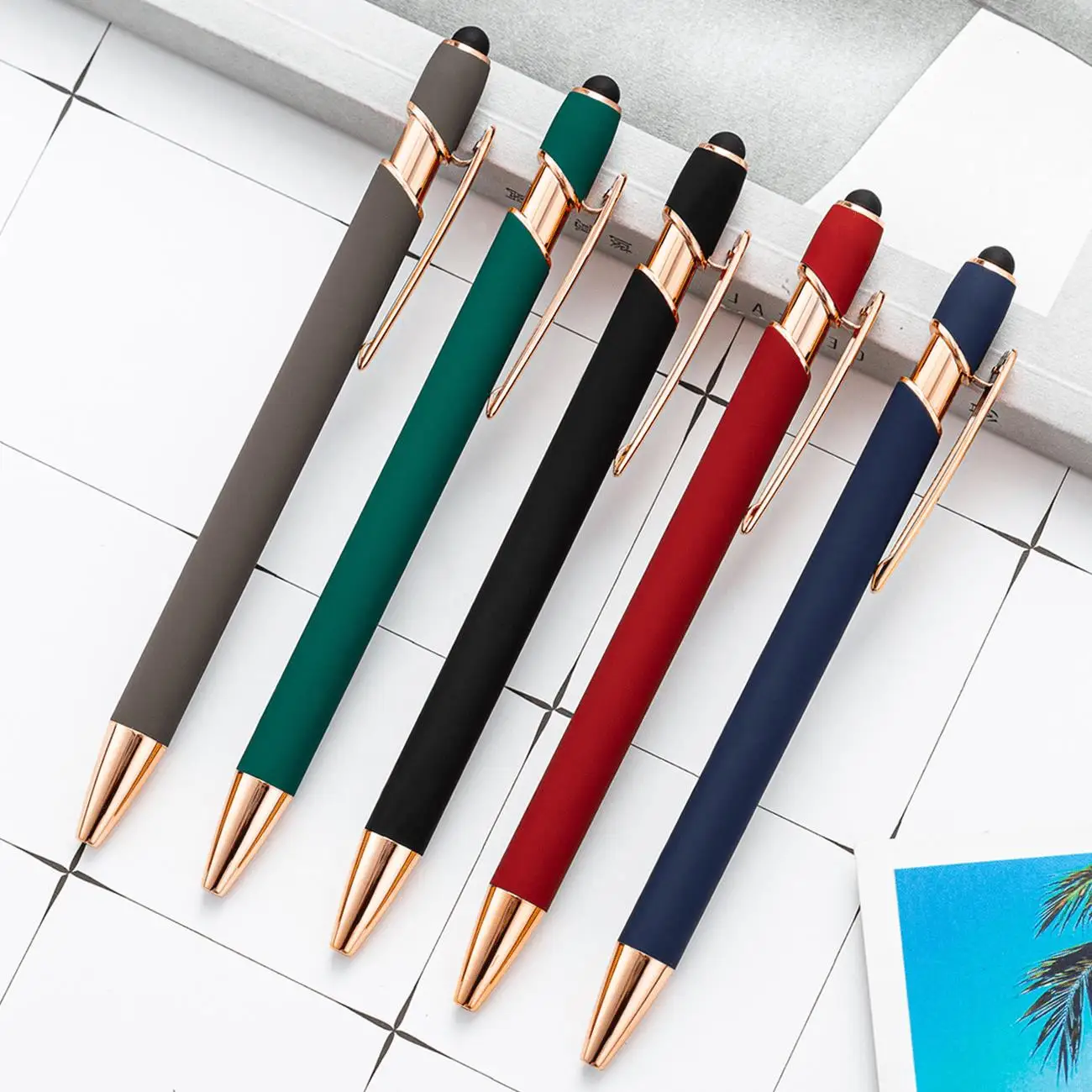 Stationery Press Touch Screen Ballpoint Pen Cute Metal Pens - AliExpress 21