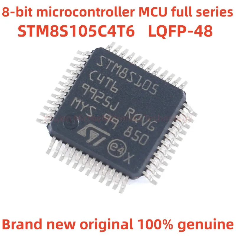 Original genuine STM8S105C4T6 STM8S105 LQFP-48 16MHz/16KB flash memory ...