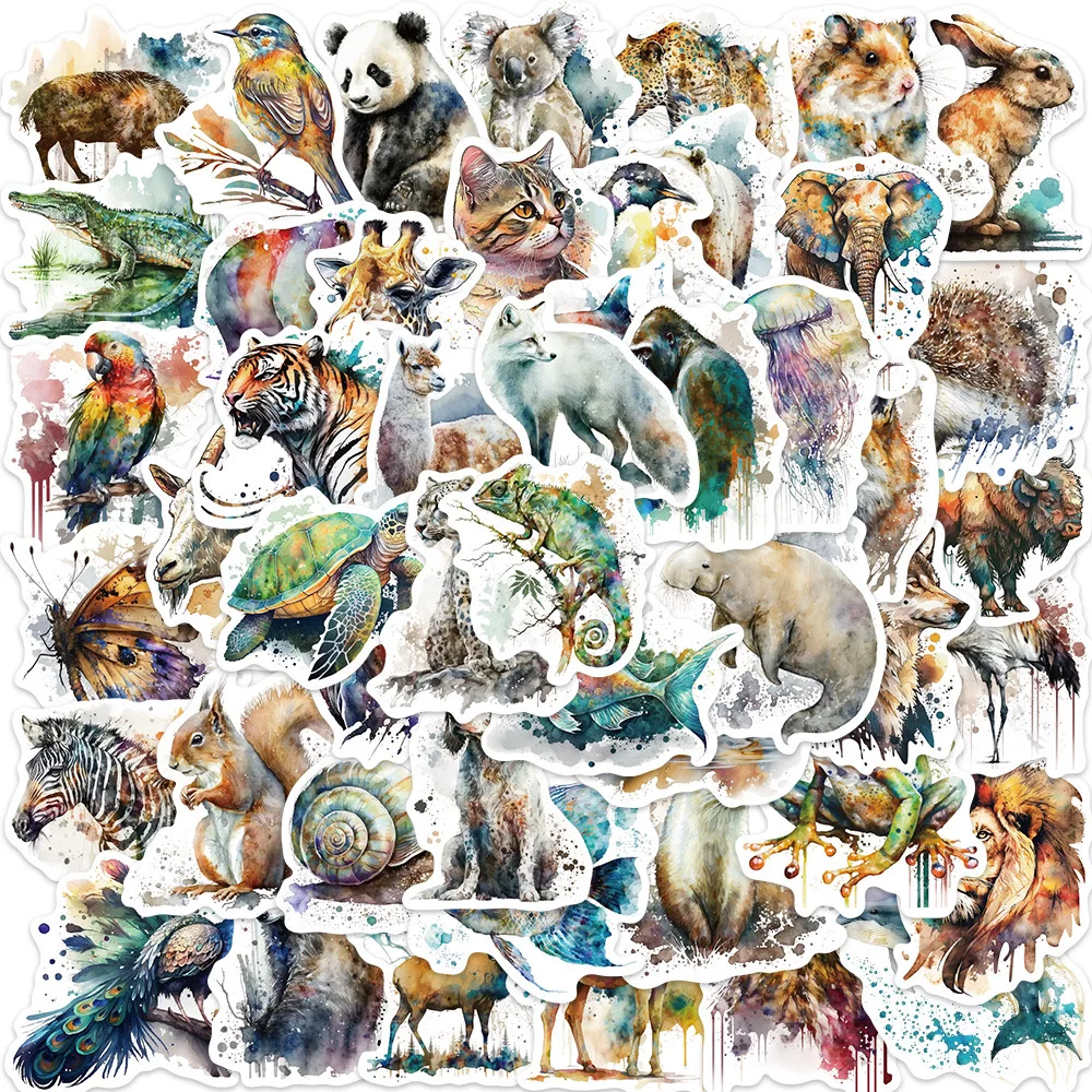10-30-50PCS-Cute-Zoo-Wild-Animals-Cartoon-Stickers-for-Kids-Toy-DIY ...