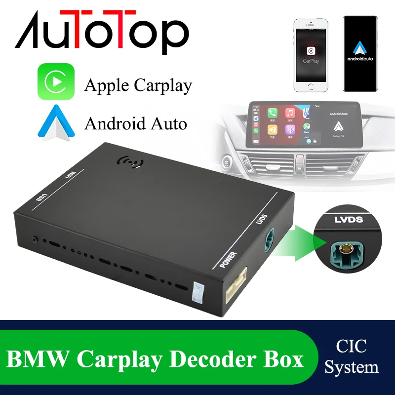 AUTOTOP Wireless CarPlay and Android Auto Car Play Module CIC System ...