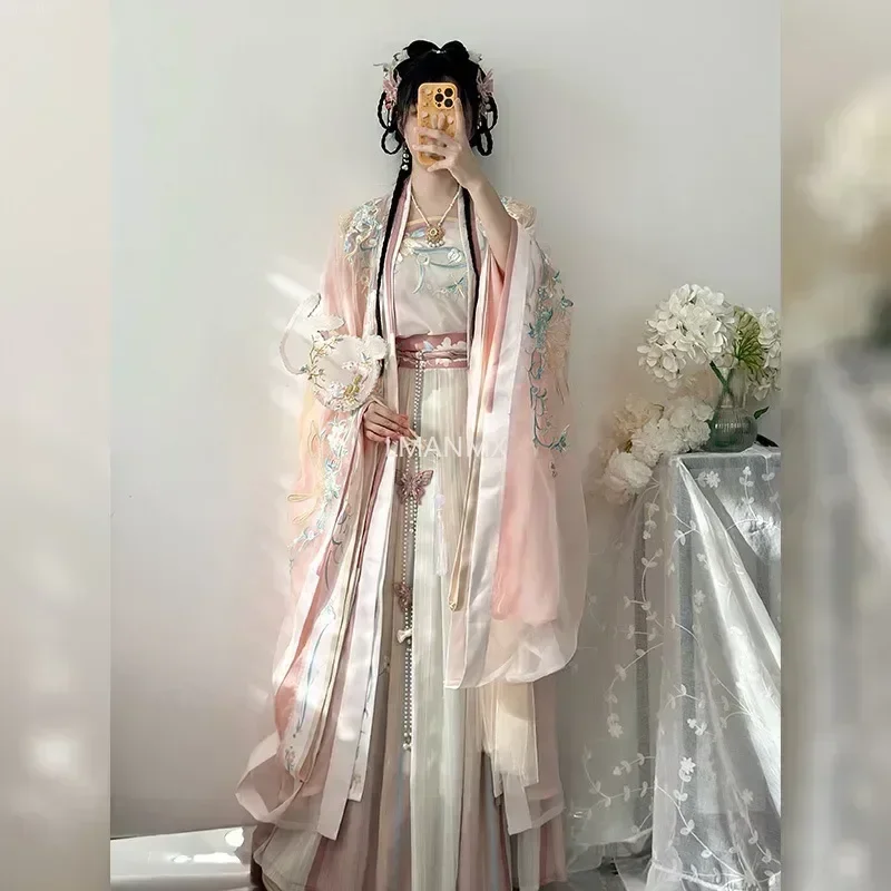 2025 Hanfu Fashionable Chinese style Dress with Embroidery and Gradient ...