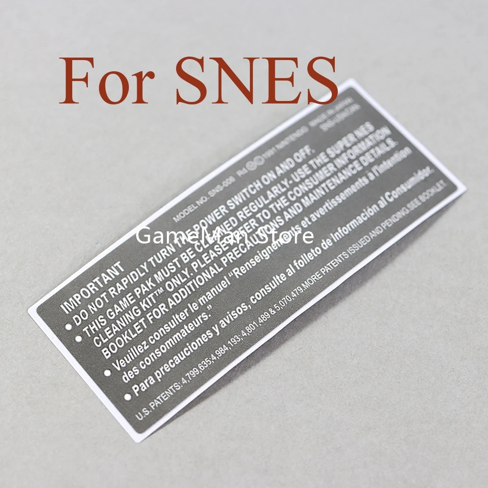 High-Quality-US-version-Cartridge-Game-Card-Sticker-for-SNES-back-label ...