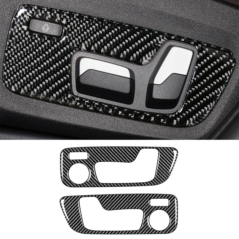 2pcs Car Door Handle Decor Trim Sticker Decal Carbon Fiber for BMW G01 ...