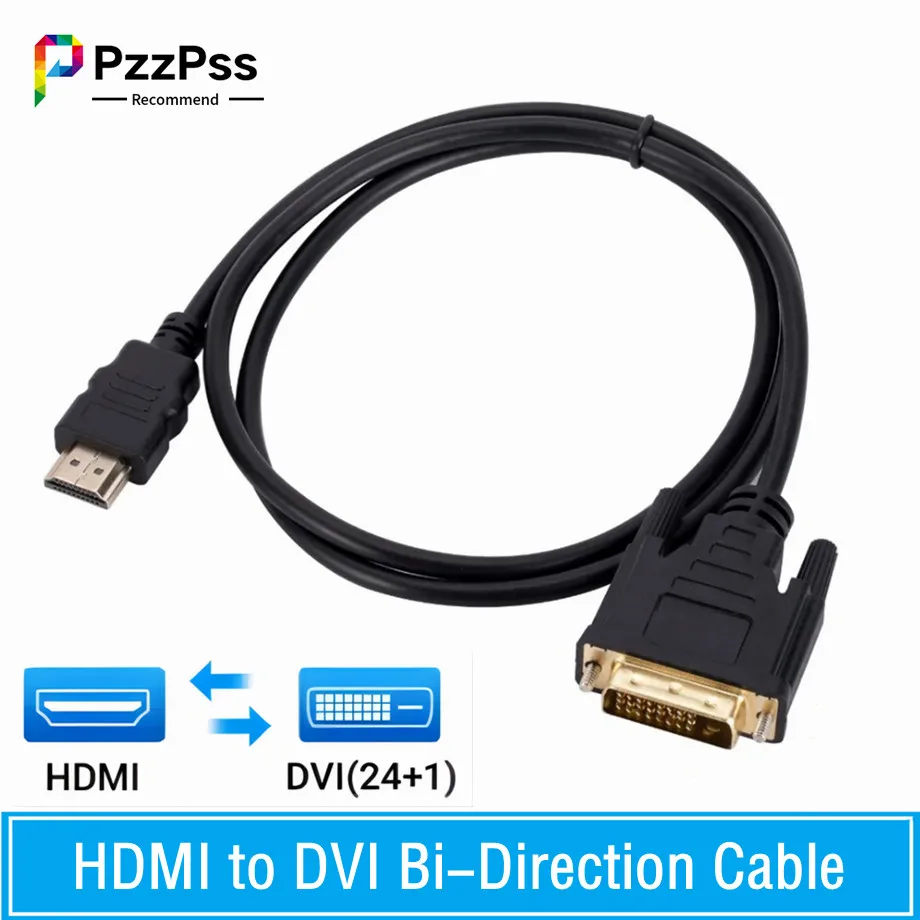Cable-adaptador-4K-HDMI-a-DVI-convertidor-compatible-con-HDTV-XBOX-DVD ...