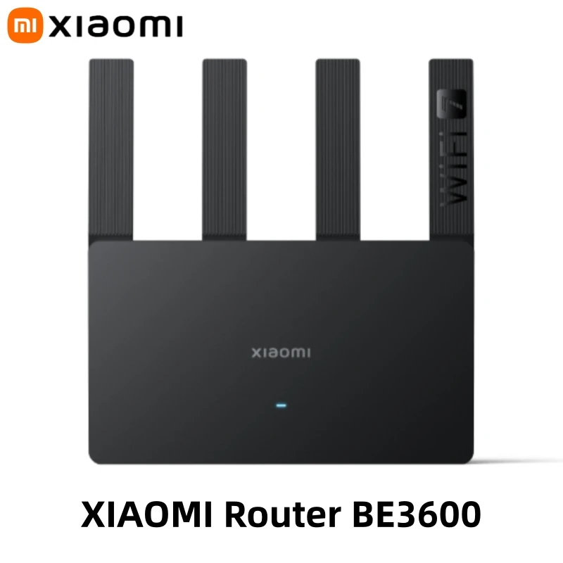 Xiaomi Router BE3600 Black WiFi 7 2.4/5GHz Dual Bands 160 Mhz 3570Mbps ...