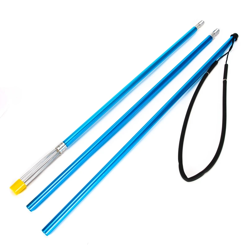 Blue-Aluminum-Alloy-Pole-Spear-Detachable-Three-Section-Removable ...