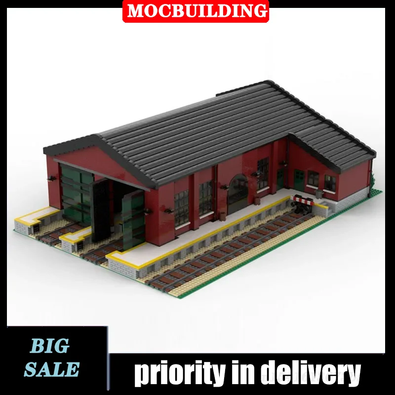 City-Locomotive-House-Engine-Room-Model-Assembly-Building-Block-MOC ...