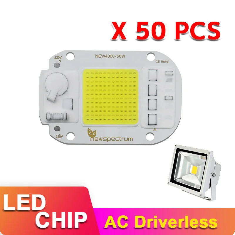 Factory Outlet 50 pcs/lot 220V LED COB Driverless Chip 50W 30W 20W ...