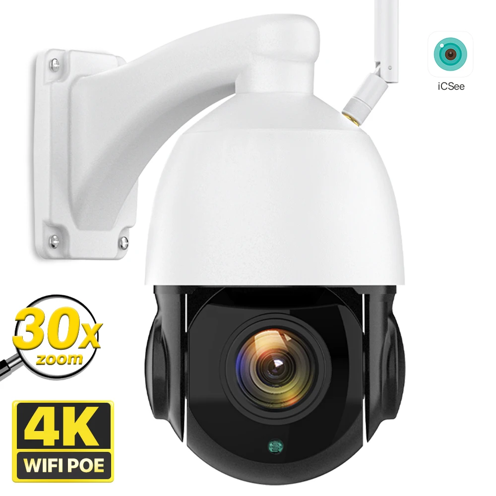 POE-WiFi-IP-Camera-4K-8MP-HD-PTZ-Speed-Dome-Camera-30X-Zoom-Outdoor ...