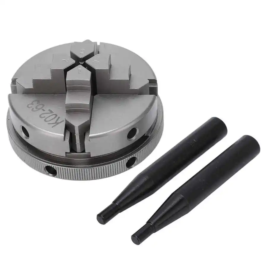 4 Jaw Lathe Chuck Wide Clamping Range Reversible Chuck Mini 4 Claw K02 ...