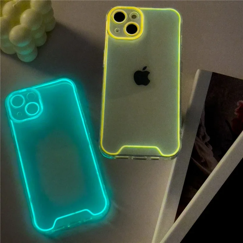 Night-Light-Luminous-Silicone-Soft-Phone-Case-For-iPhone-14-11-12-13-14 ...