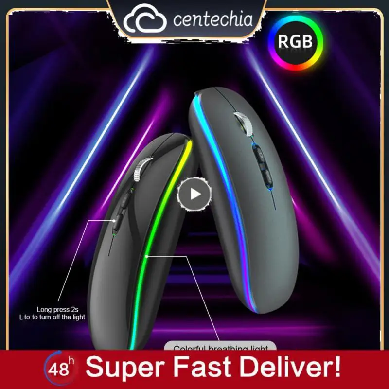 2-4GHZ-Wireless-Mouse-Type-C-Rechargeable-Ultra-Thin-Portable-Dual ...