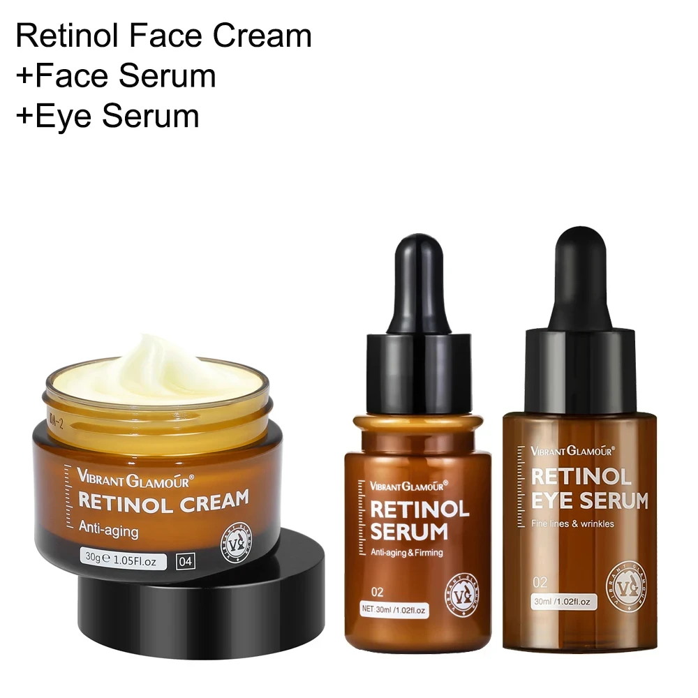 Retinol Face Cream and Eyen Serum Set – Health And Beauty Queen