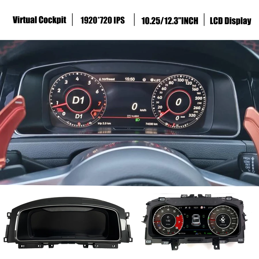 12-3-Digital-Virtual-Cockpit-Instrument-Cluster-For-VW-Golf-6-7-MK7 ...