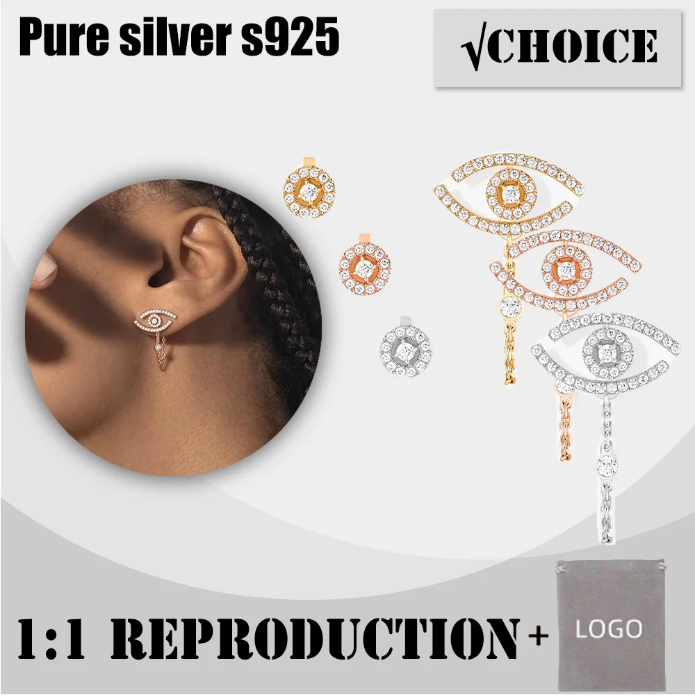 Sterling-silver-s925-lucky-eye-dense-diamond-stud-earrings-messik-style ...