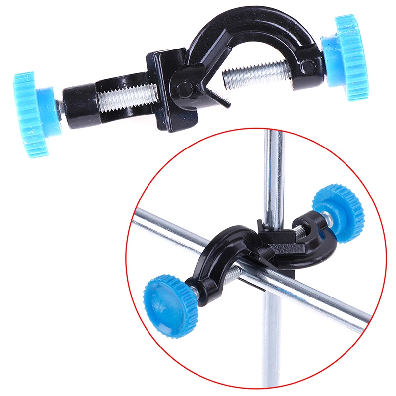 2pcs New Lab Stands Double Top Wire Clamps Holder Metal Grip Supports ...