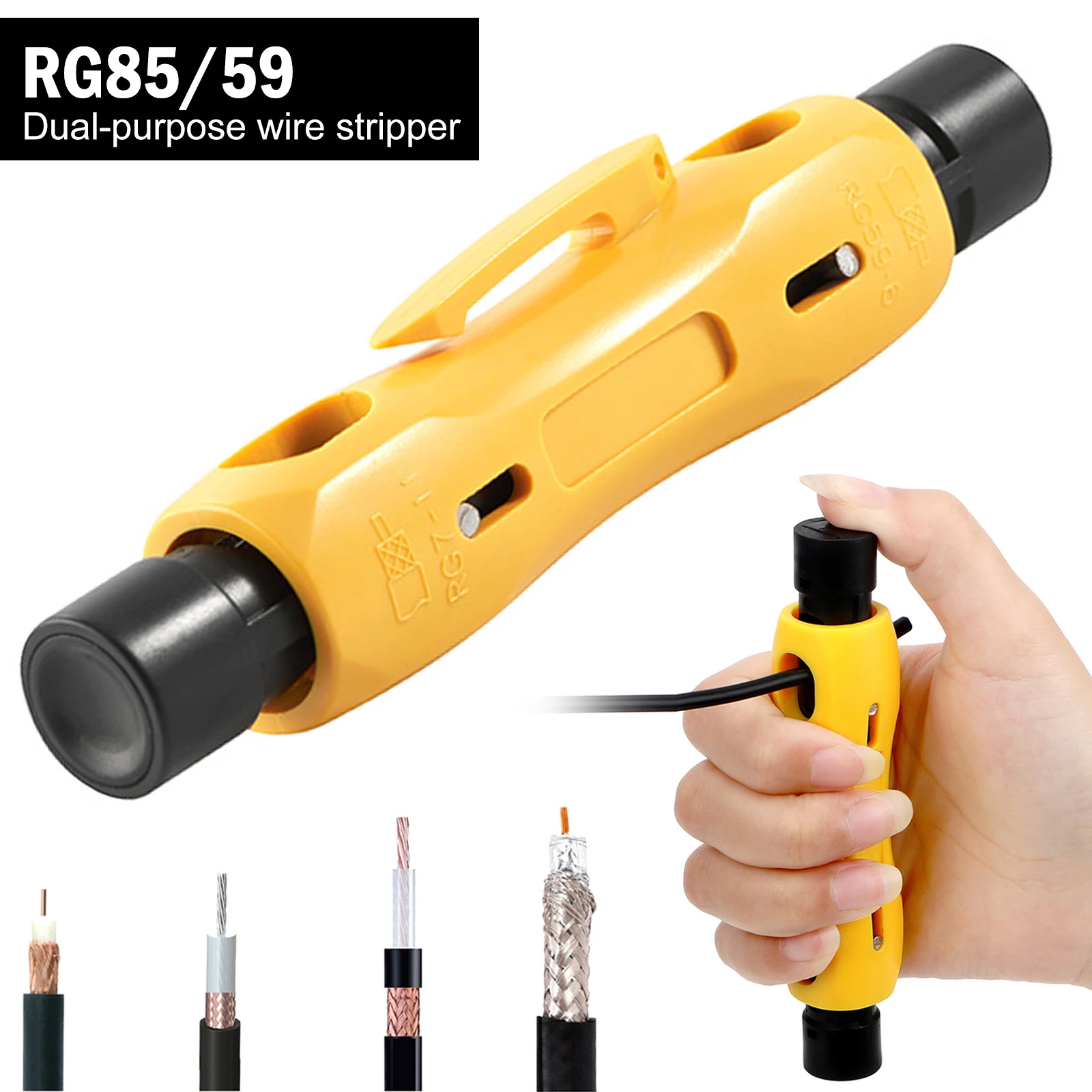 New Style Coaxial Cable Wire Pen Cutter Stripper Hand Stripping Pliers ...