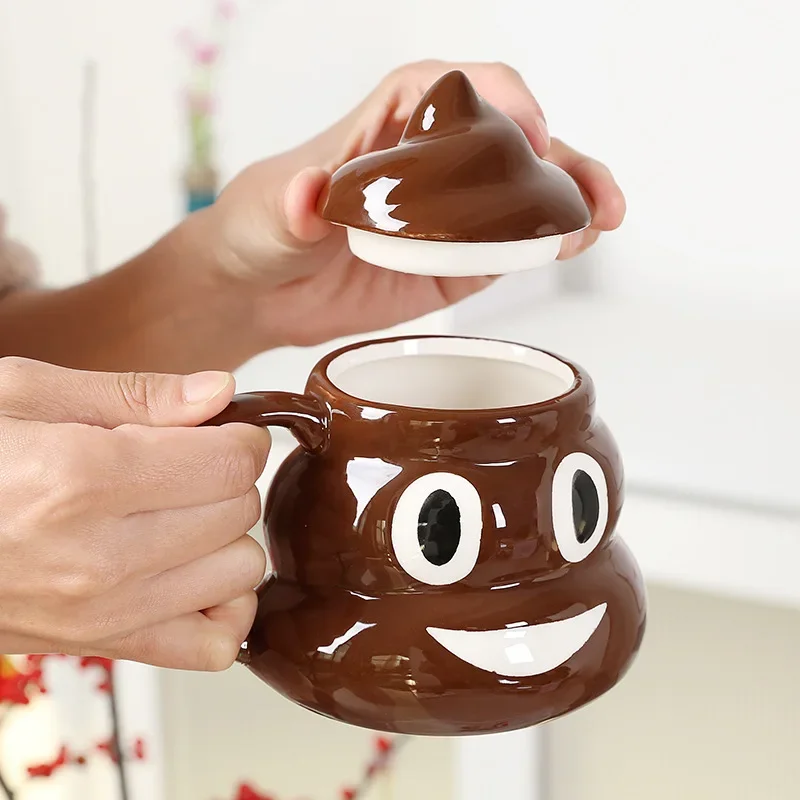1PC-400ML-Poop-Coffee-Cups-Funny-Mugs-Cartoon-Coffee-Milk-Mug-Porcelain ...
