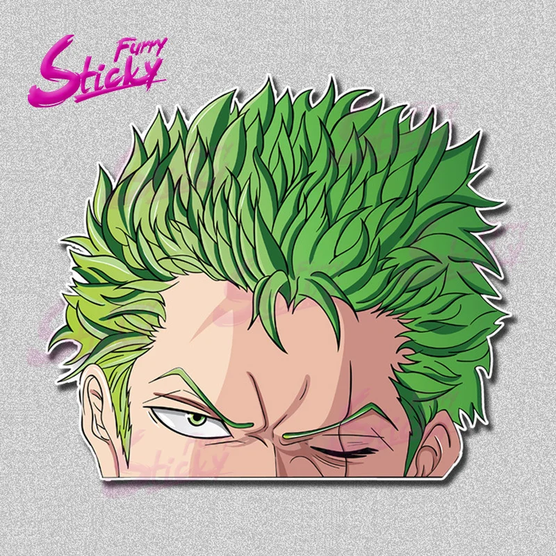 Furry Sticky Zoro Peeking Anime Car Sticker Decal Mini Cooper Car ...