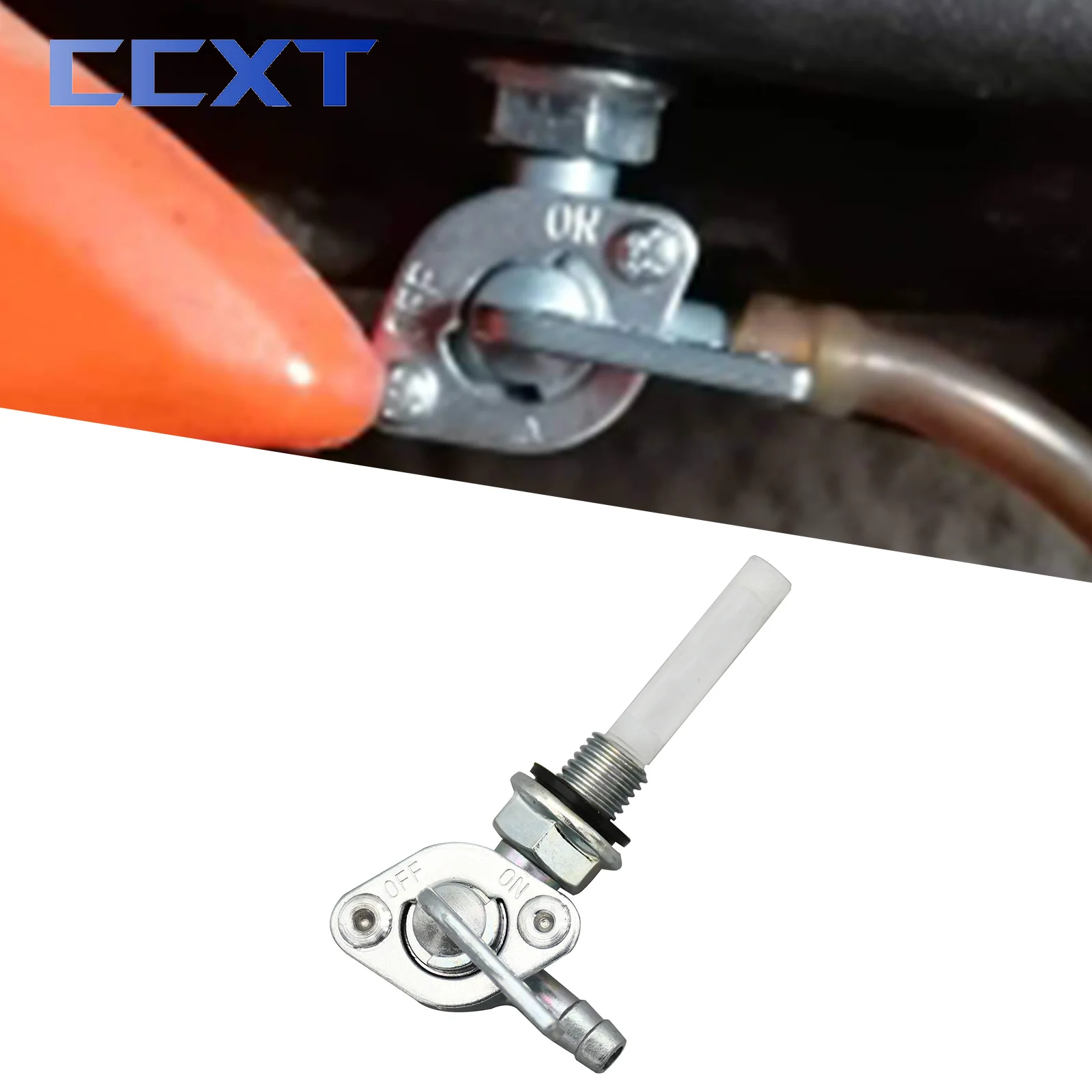 Motorcycle Engine Tanks Switch ON/OFF Fuel Valve Tap Switch M10x1.25 ...