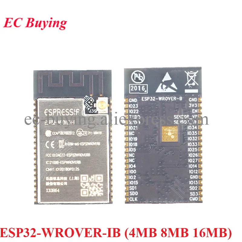 ESP32-WROVER-IB 4MB 8MB 16MB Flash Dual-core Wifi Wireless BT Bluetooth-compatible LE MCU Module ...