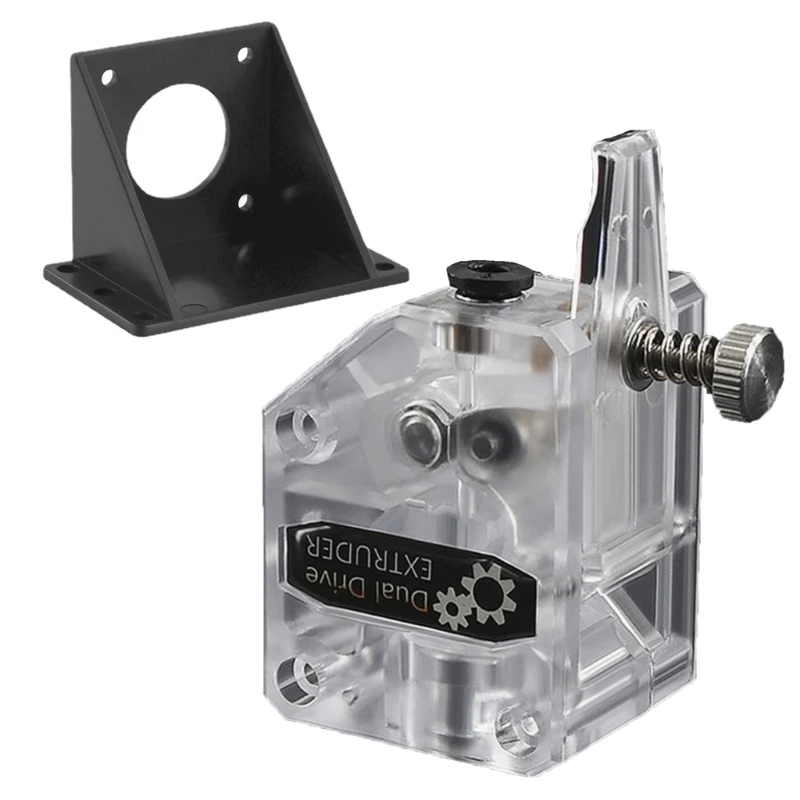 Transparent-Double-Gear-Extruder-3D-Printer-Accessories-BMG-Reduction ...