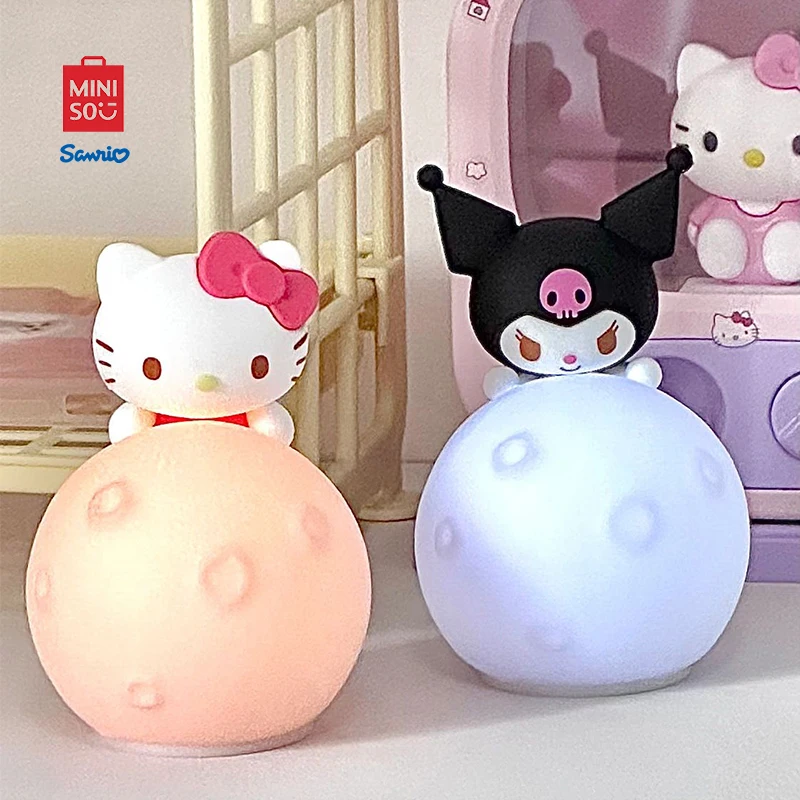 MINISO-Hello-Kitty-LED-Night-Light-Cartoon-Cinnamoroll-Sleeping-Lamp ...